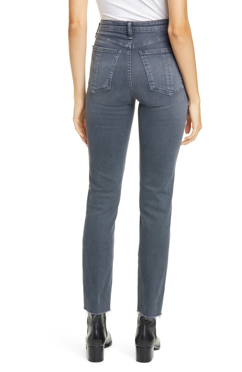 rag & bone Nina High Waist Raw Hem Ankle Cigarette Jeans | Nordstromrack