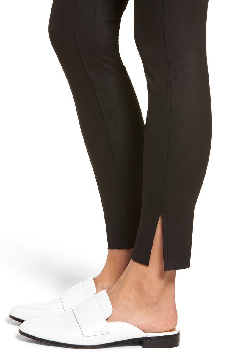 Zeza B by Hue Side Slit Faux Suede Leggings | Nordstromrack
