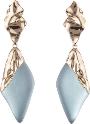 Alexis Bittar Retro Gold Collection Crumpled Gold Drop Earrings ...