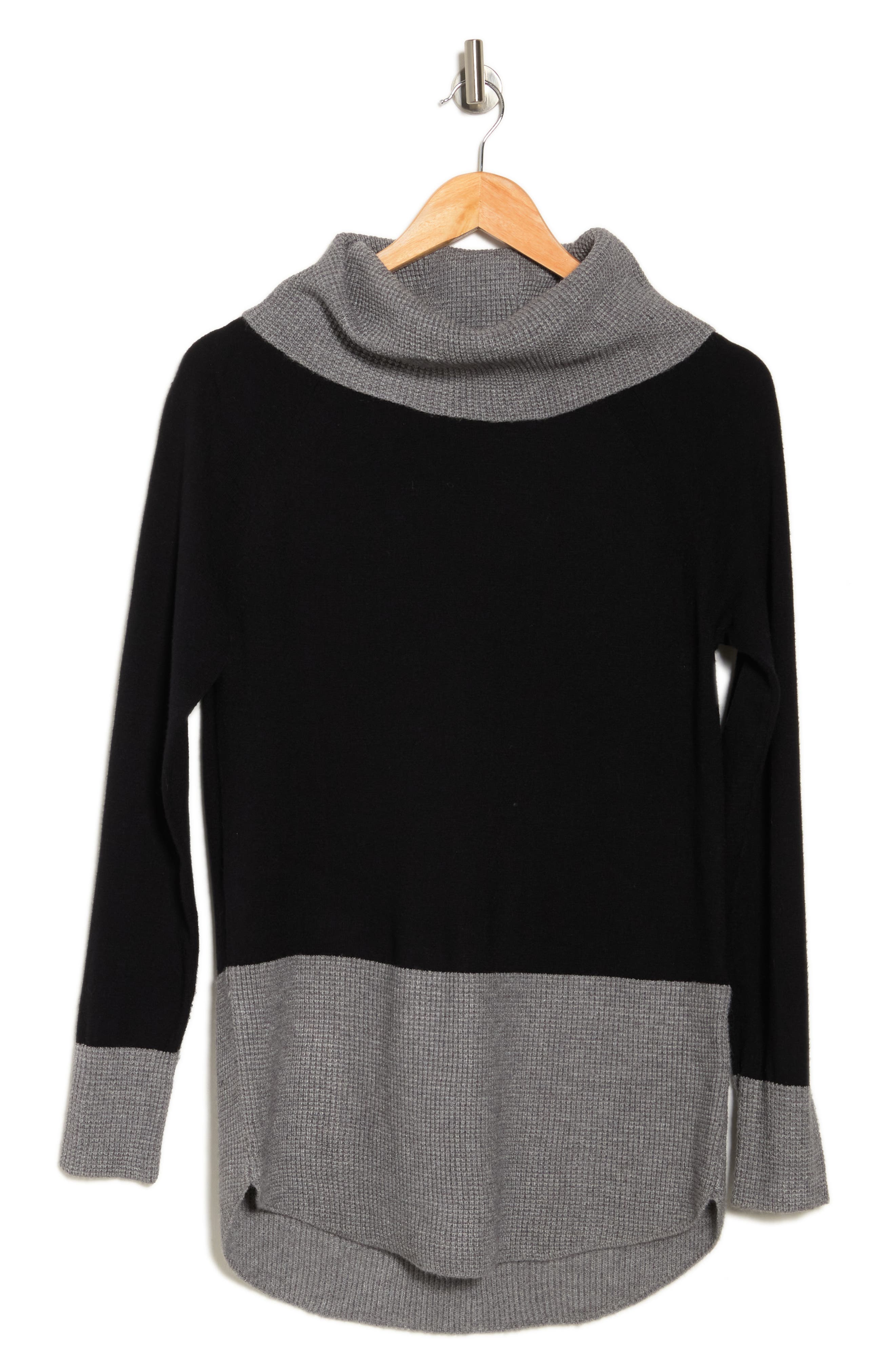 CYRUS Colorblock Turtleneck Tunic Sweater | Nordstromrack