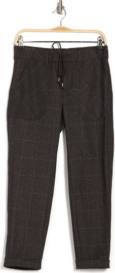 Democracy Plaid Drawstring Cuffed Crop Pants | Nordstromrack