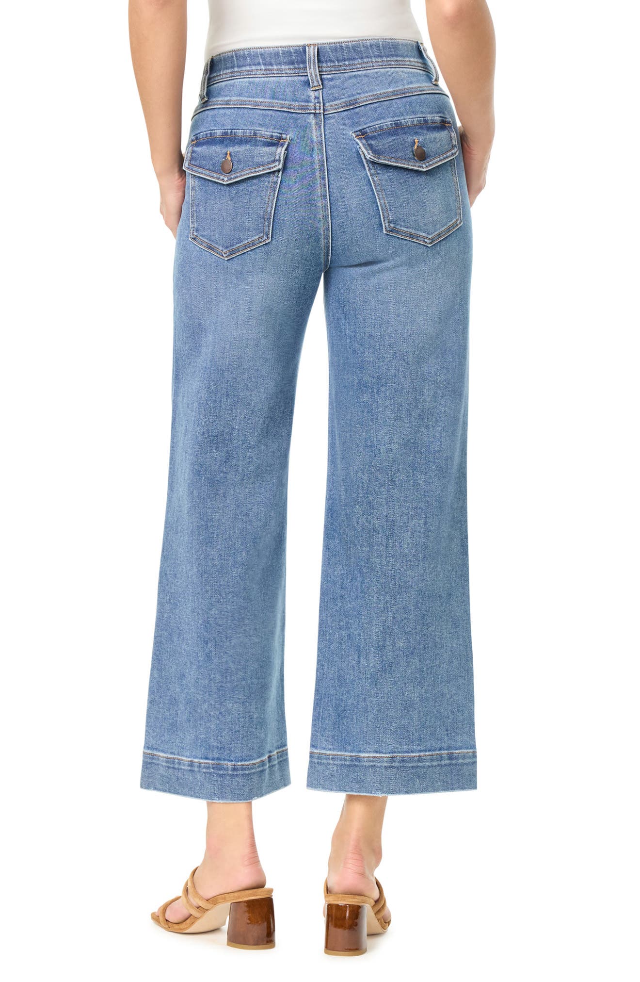 CURVE APPEAL French Riviera 27-Inch High Rise Crop Wide Leg Jeans ...