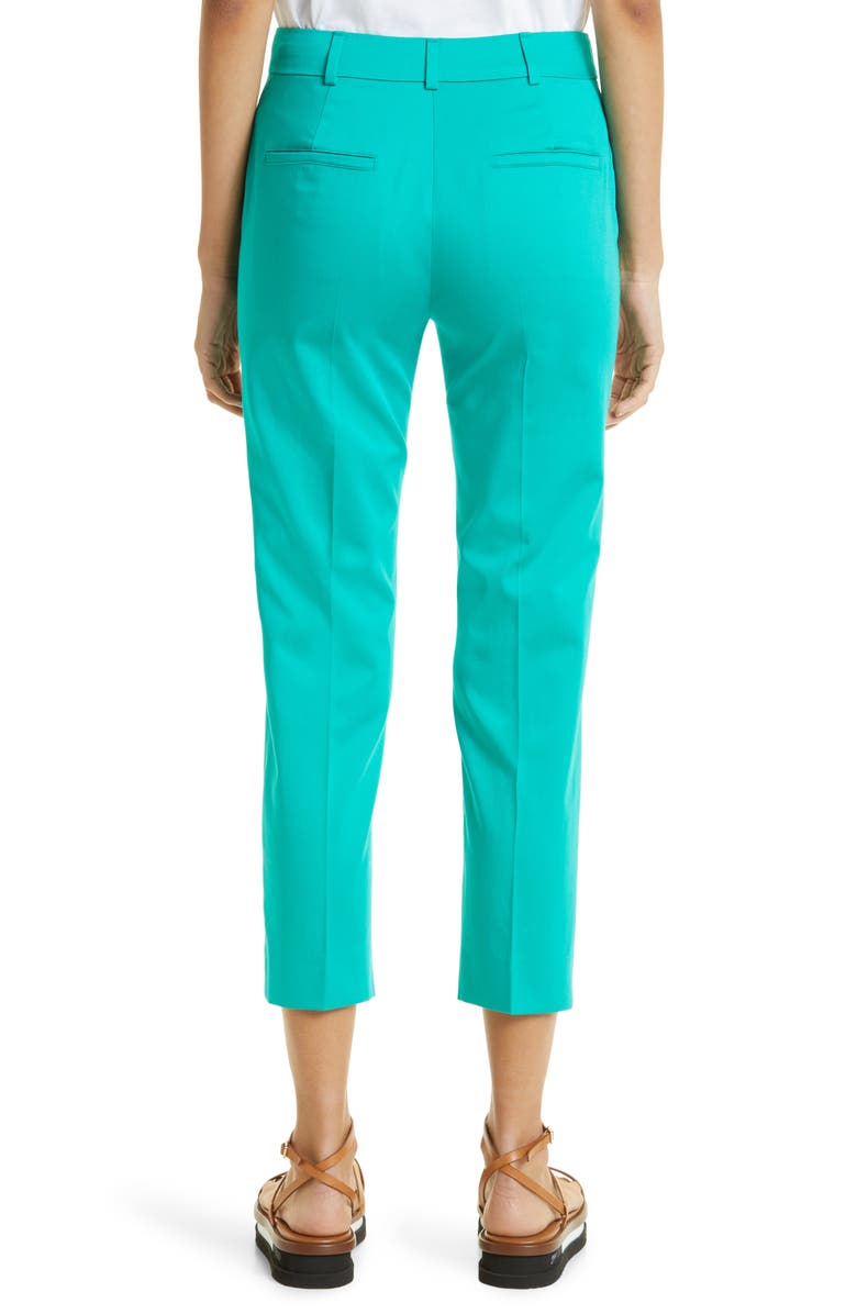 Max Mara Lince Narrow Stretch Cotton Ankle Trousers | Nordstromrack