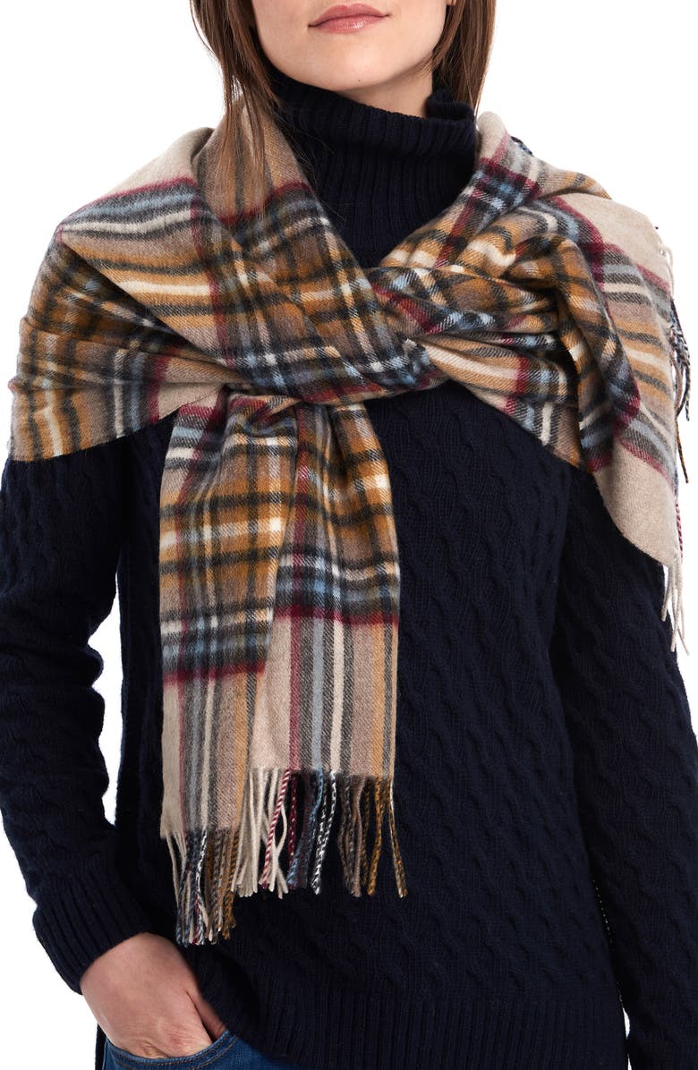 Barbour Lonnen Check Wool Blanket Scarf | Nordstromrack