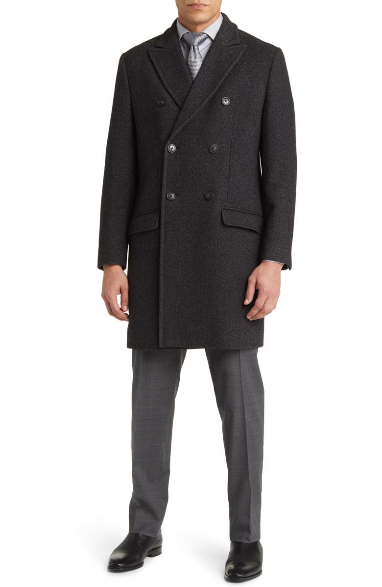 Hart Schaffner Marx Albright Wool Blend Topcoat | Nordstromrack