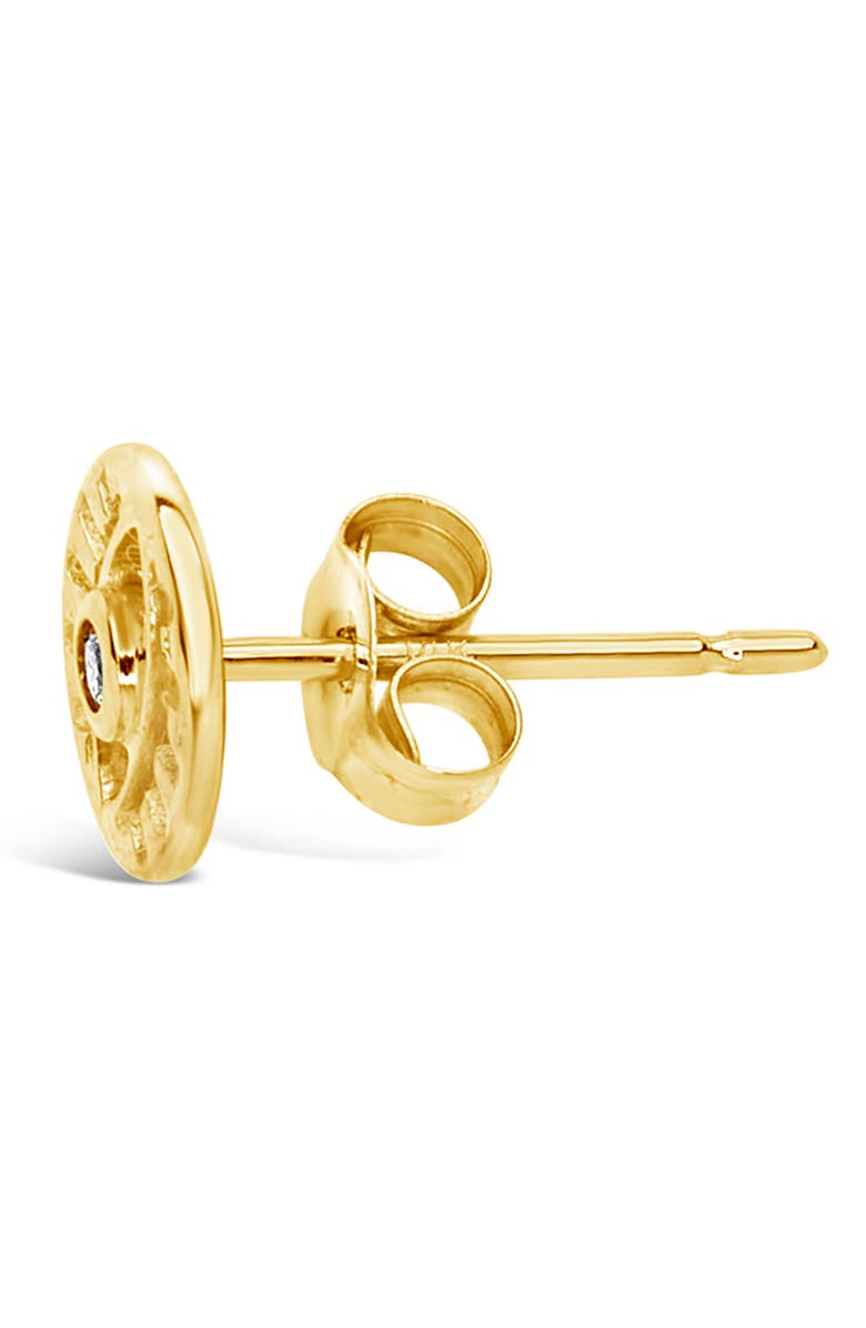 STERLING FOREVER FINE 14K Gold Diamond Evil Eye Single Stud Earring - 0 ...