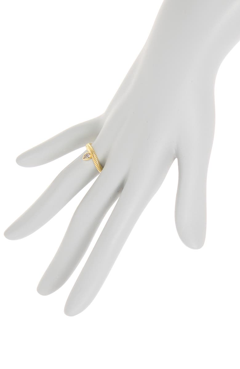 NORDSTROM RACK Gold-Tone Demi Pear Shape Crystal Ring | Nordstromrack