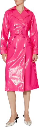 SOMETHING NEW Cleo Faux Leather Trench Coat | Nordstrom