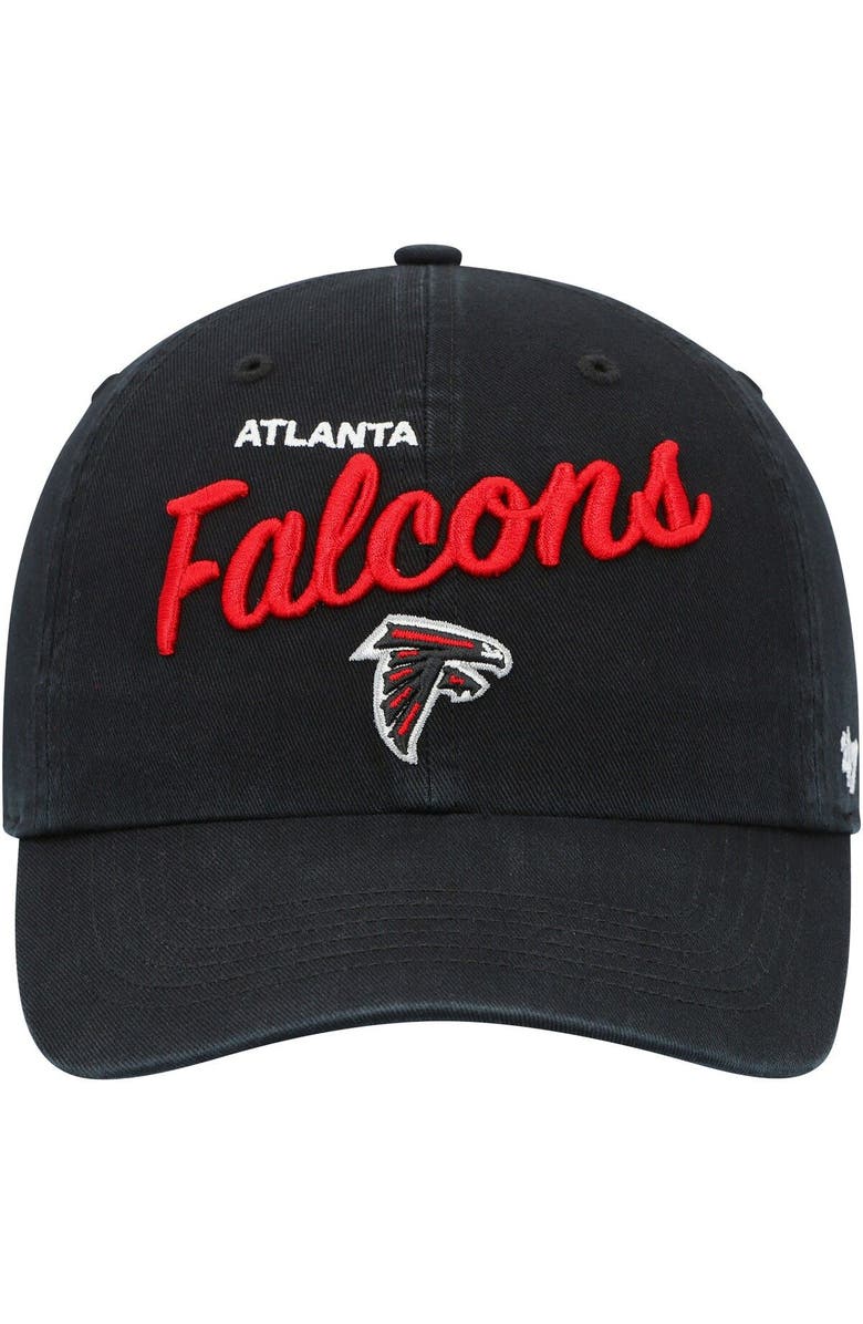 '47 Women's '47 Black Atlanta Falcons Phoebe Clean Up Adjustable Hat ...