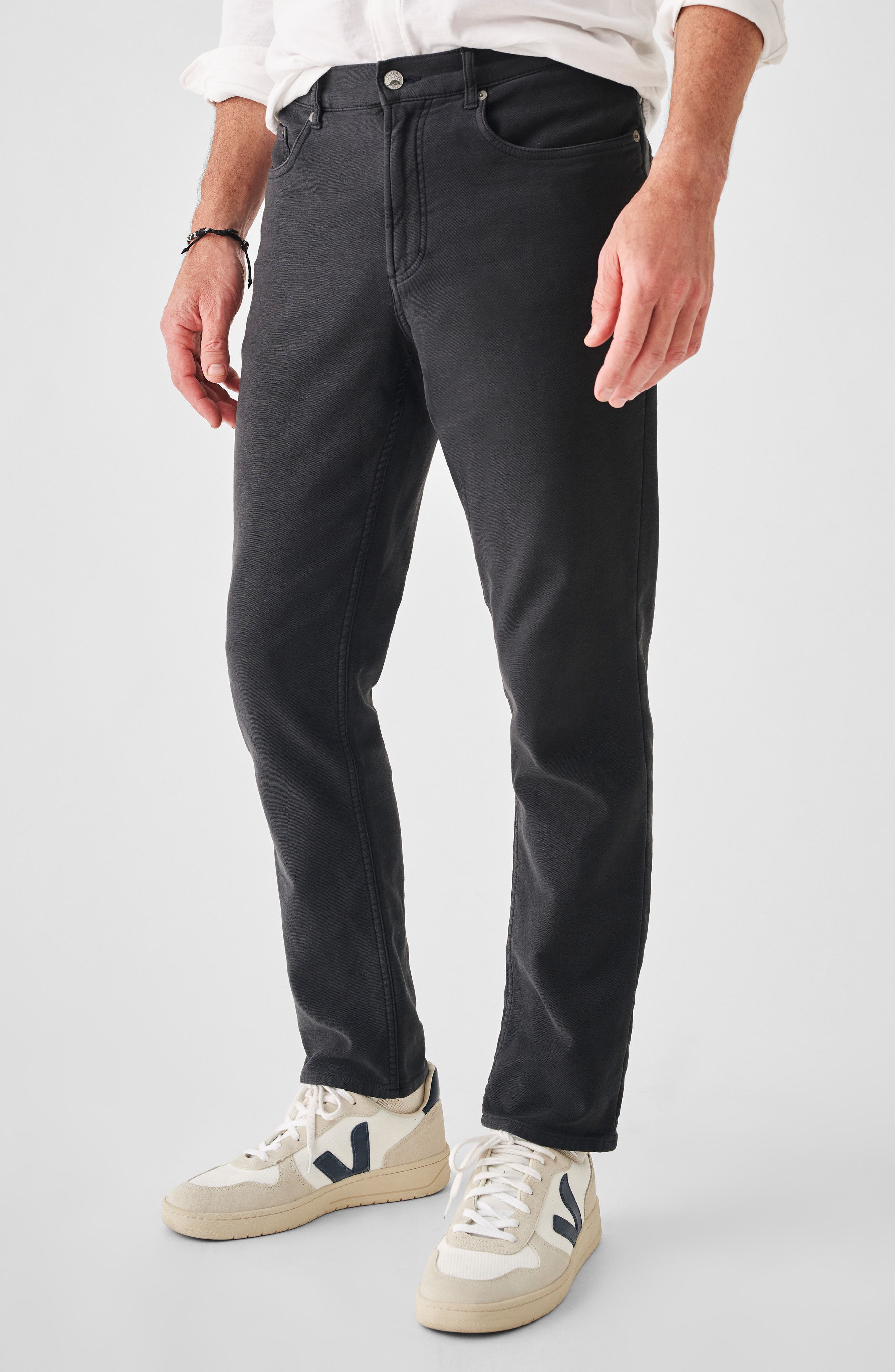 Faherty Slim Straight Leg Stretch Terry Cloth Pants | Nordstrom
