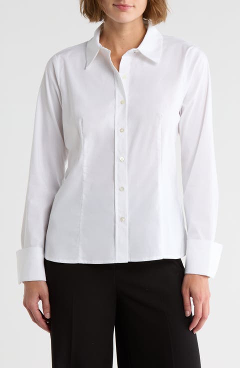 Women's White Button-Up Shirts Rack | Nordstrom Rack