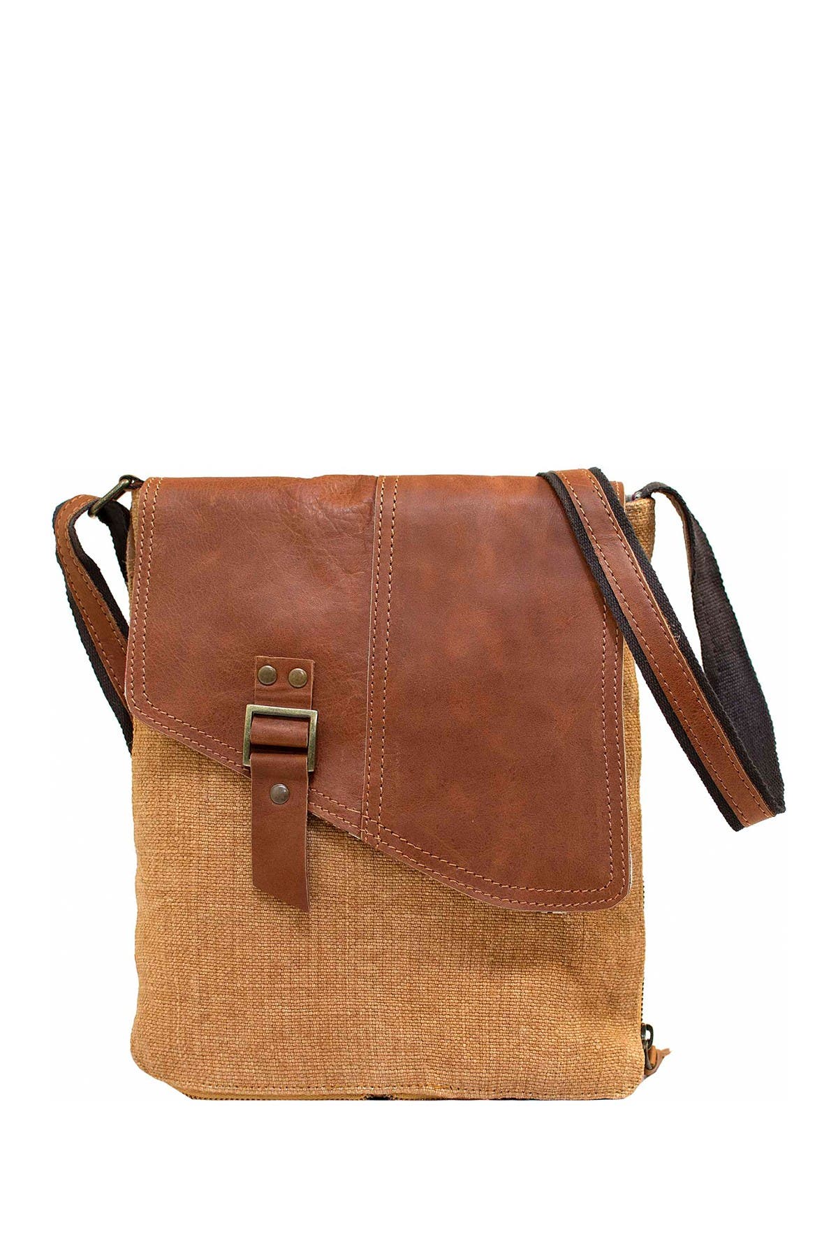 VINTAGE ADDICTION Jute Canvas Crossbody Bag | Nordstromrack
