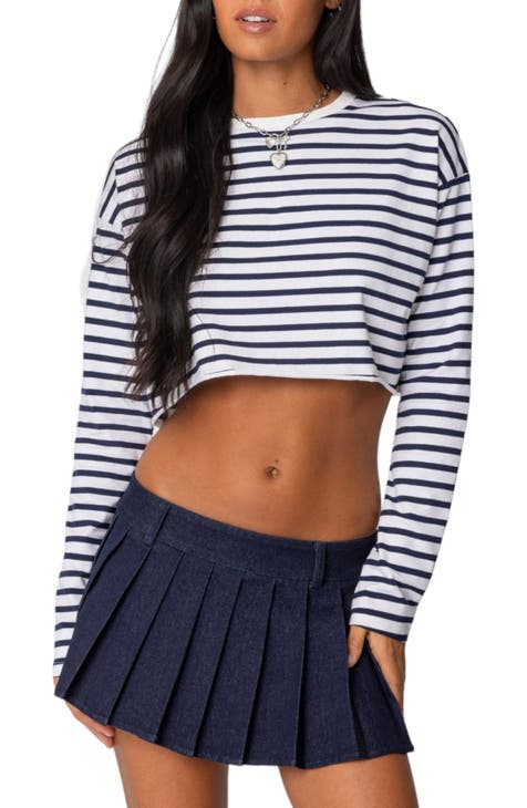 Women's Crop Top Striped Tops | Nordstrom