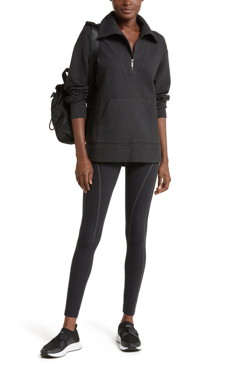 Zella Oversize Textured Half Zip Sweatshirt | Nordstromrack