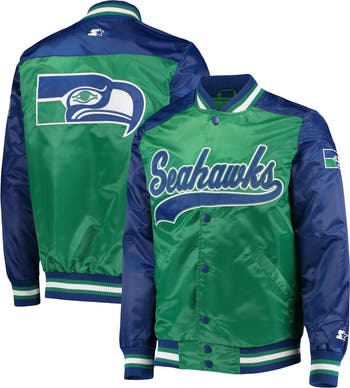 STARTER Men's Starter Neon Green Seattle Seahawks The Tradition II Full ...