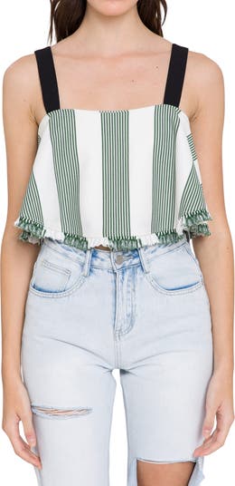 English Factory Stripe Crop Tank | Nordstromrack