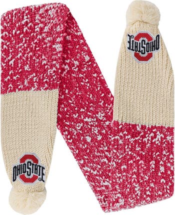 FOCO Ohio State Buckeyes Confetti Scarf with Pom | Nordstrom