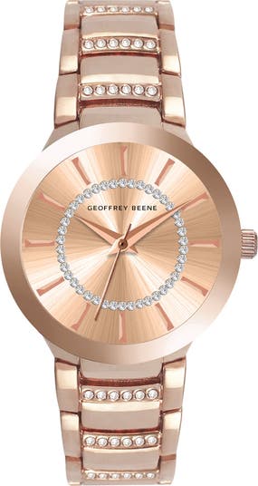 GEOFFREY BEENE Women's Crystal Bracelet Watch, 30mm | Nordstromrack