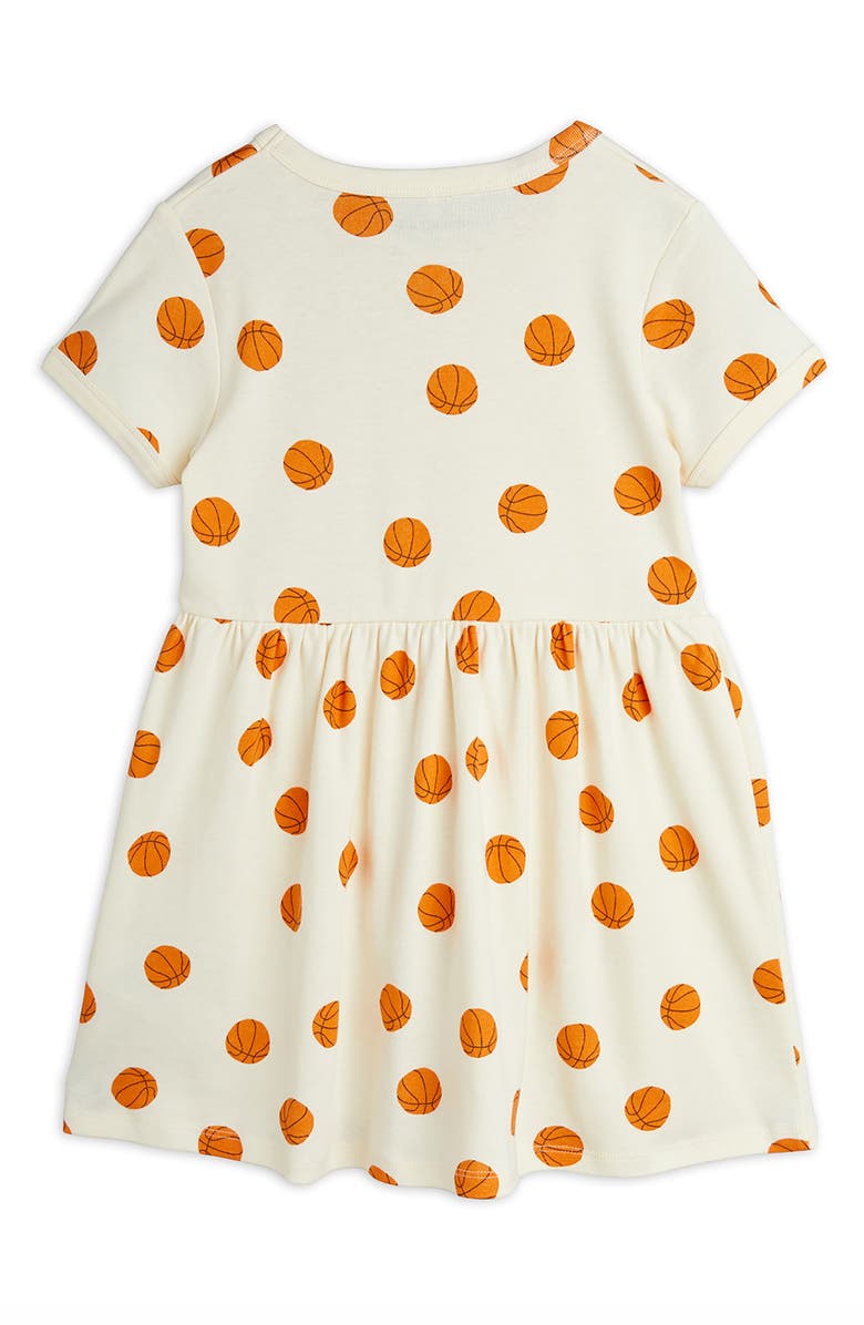 Mini Rodini Kids' Basketball Print Organic Cotton Dress | Nordstromrack