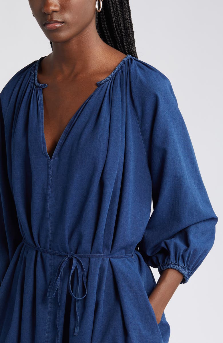 Closed Gathered Belted Denim Dress | Nordstromrack
