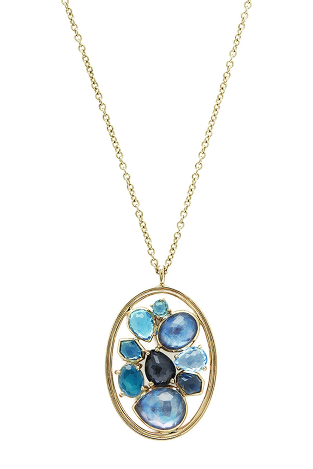 Ippolita 18K Rock Candy Prong & Bezel Set Mixed Stone Cluster Pendant ...
