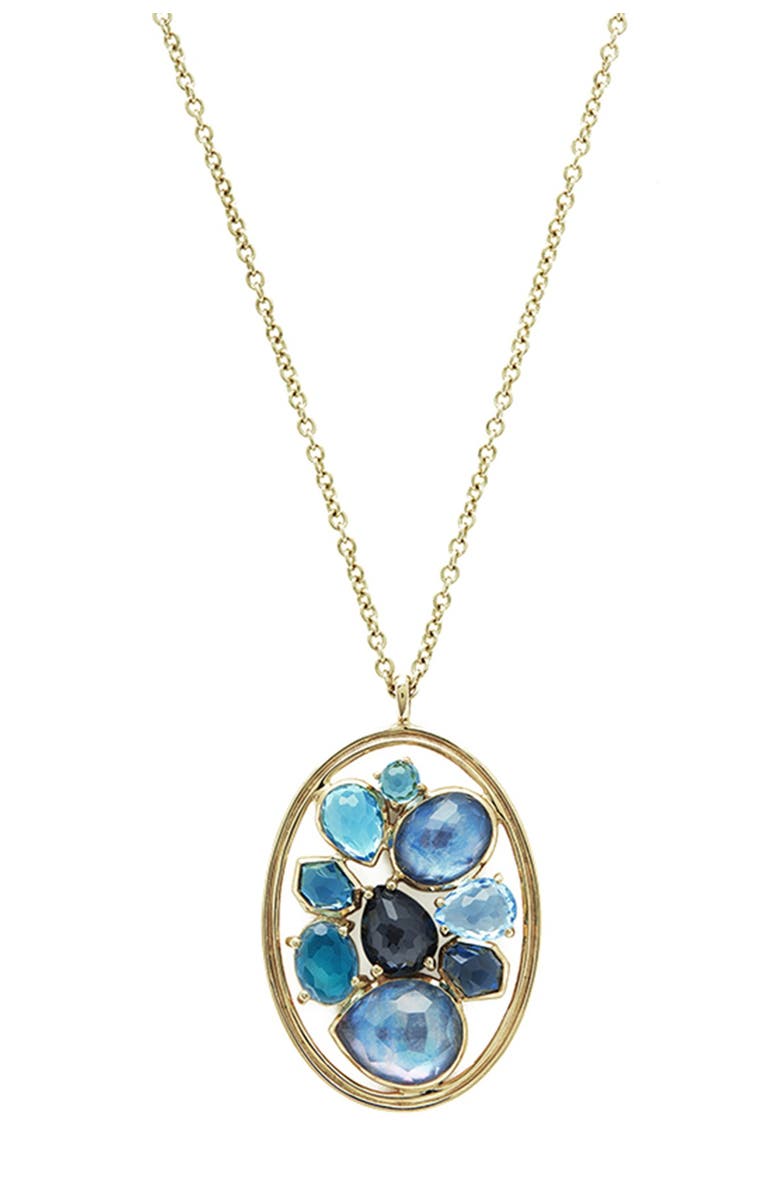 Ippolita 18K Rock Candy Prong & Bezel Set Mixed Stone Cluster Pendant ...
