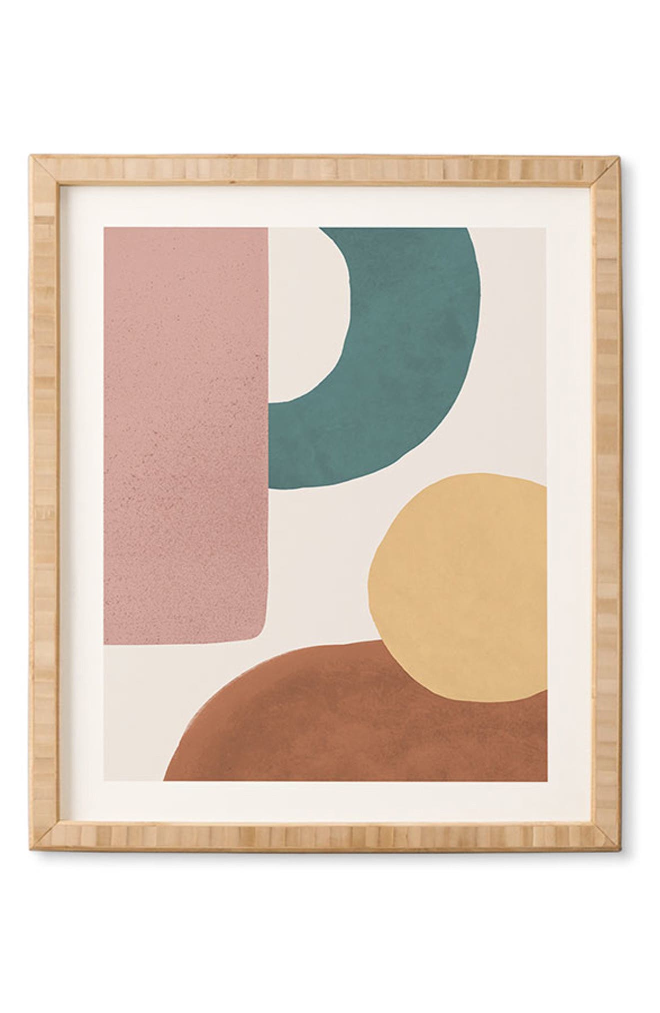 Deny Designs Abstract Earth Framed Wall Art | Nordstromrack
