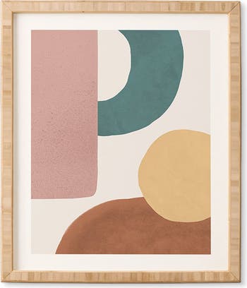 Deny Designs Abstract Earth Framed Wall Art | Nordstromrack