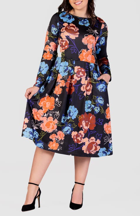 Fit & Flare Plus Size Dresses for Women | Nordstrom