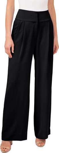 CeCe Wide Leg Twill Pants | Nordstromrack