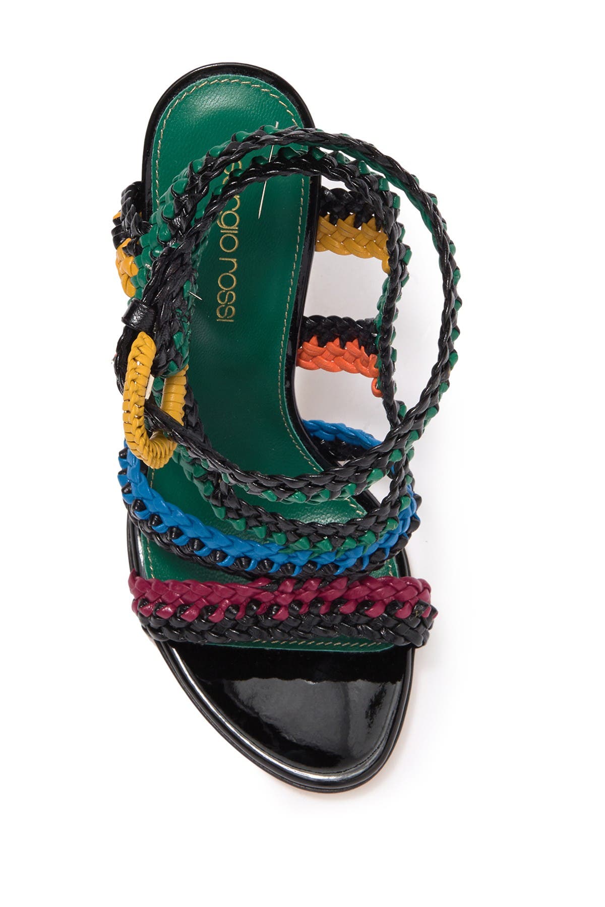 Sergio Rossi Rainbow Braided Stiletto Sandal | Nordstromrack