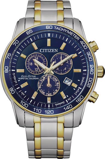 Citizen Eco-Drive Two-Tone Bracelet Watch, 44mm | Nordstromrack