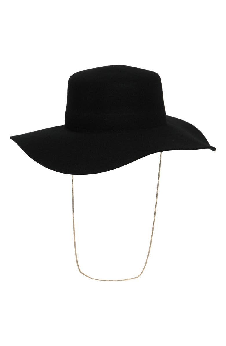 AllSaints Toggle Chain Wool Bolero Hat | Nordstromrack