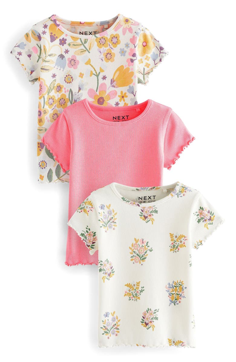 NEXT Kids' Assorted 3-Pack Rib T-Shirts | Nordstromrack