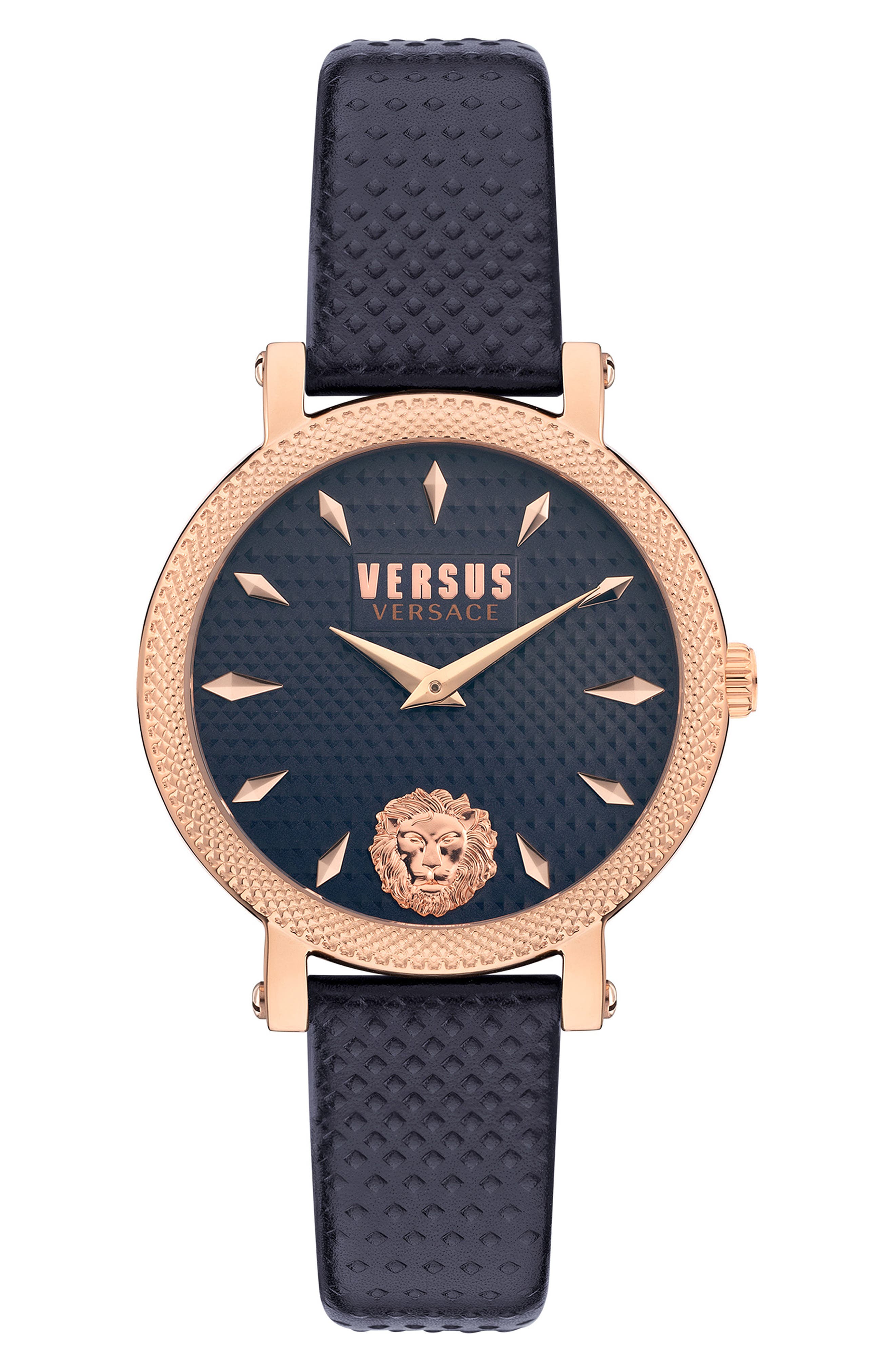 VERSUS Versace Versus WeHo Leather Strap Watch, 38mm | Nordstromrack