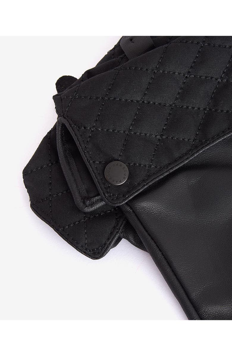 Barbour Lady Jane Quilt Cuff Leather Gloves | Nordstromrack