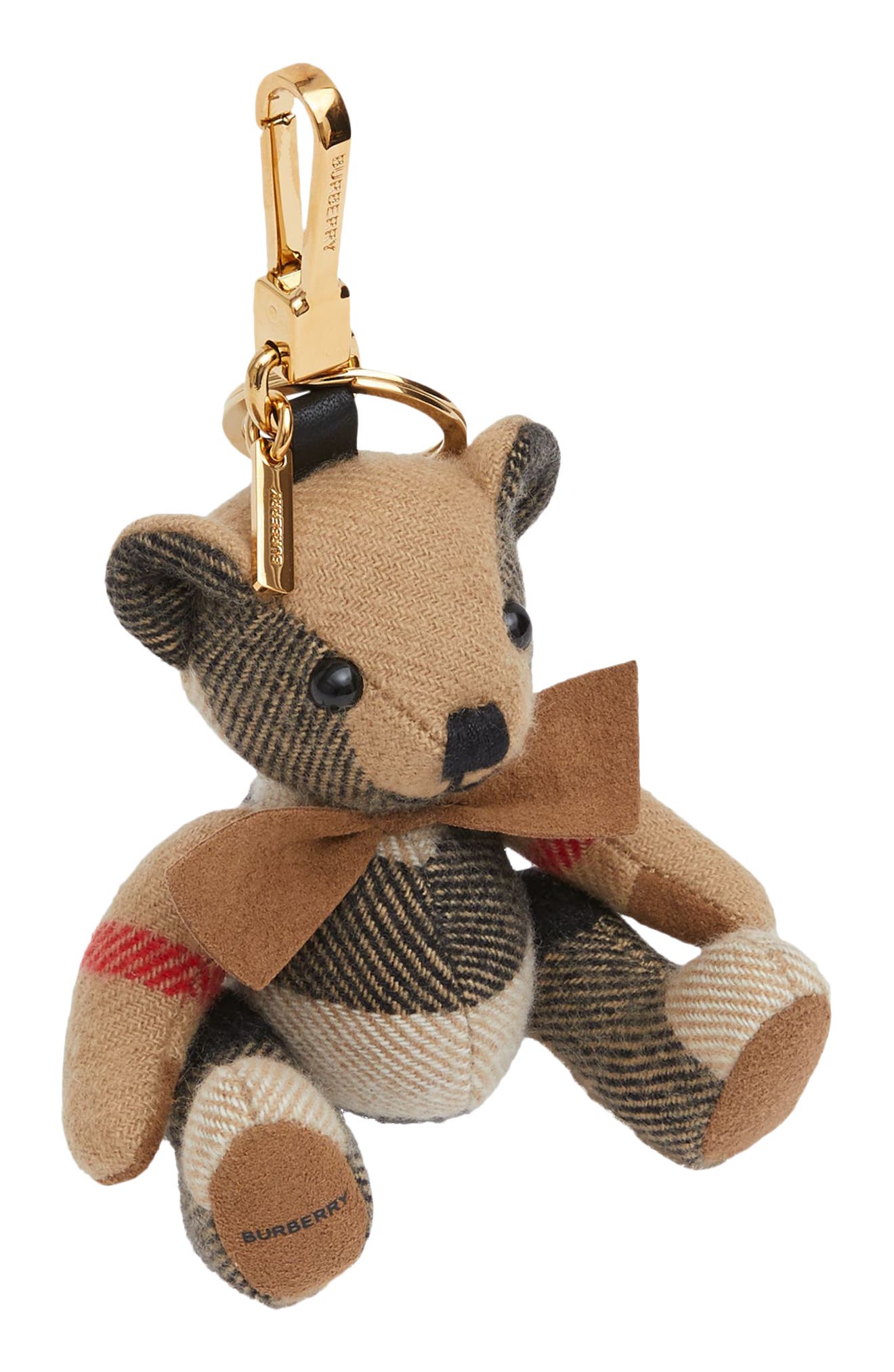 Burberry Thomas Bear Check Cashmere Bag Charm | Nordstrom