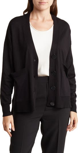 RACHEL Rachel Roy V-Neck Button Front High-Low Cardigan | Nordstromrack