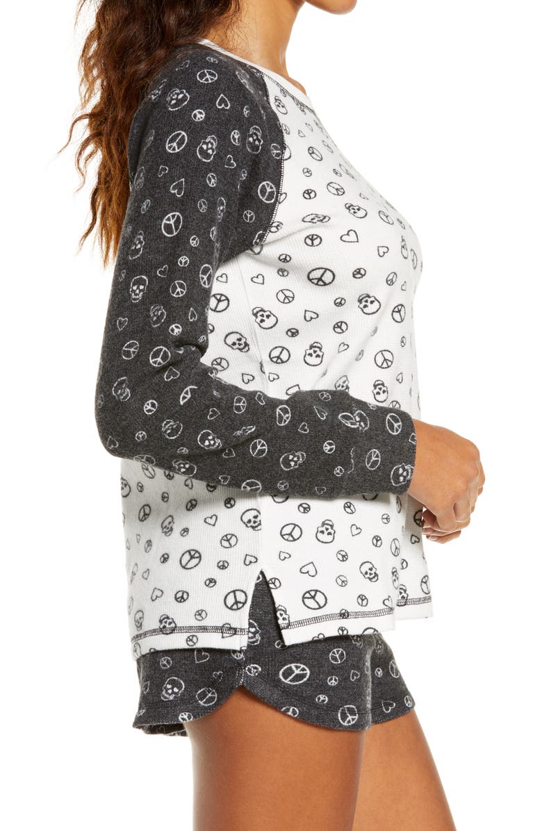 PJ Salvage Peace Long Sleeve Pajama Top | Nordstromrack