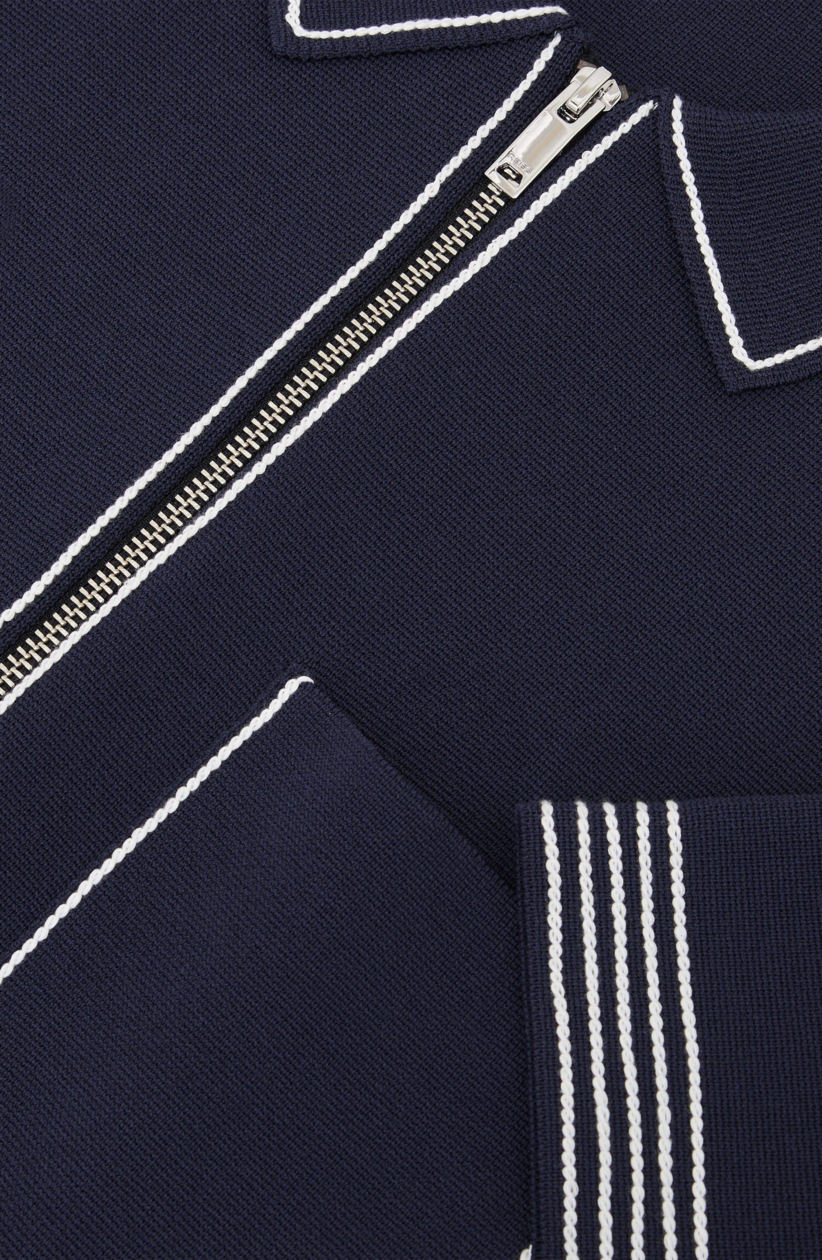 Reiss Blake Piped Zip Shirt | Nordstrom