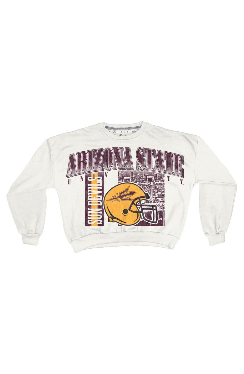 PRESSBOX Women's Pressbox White Arizona State Sun Devils Oversized ...