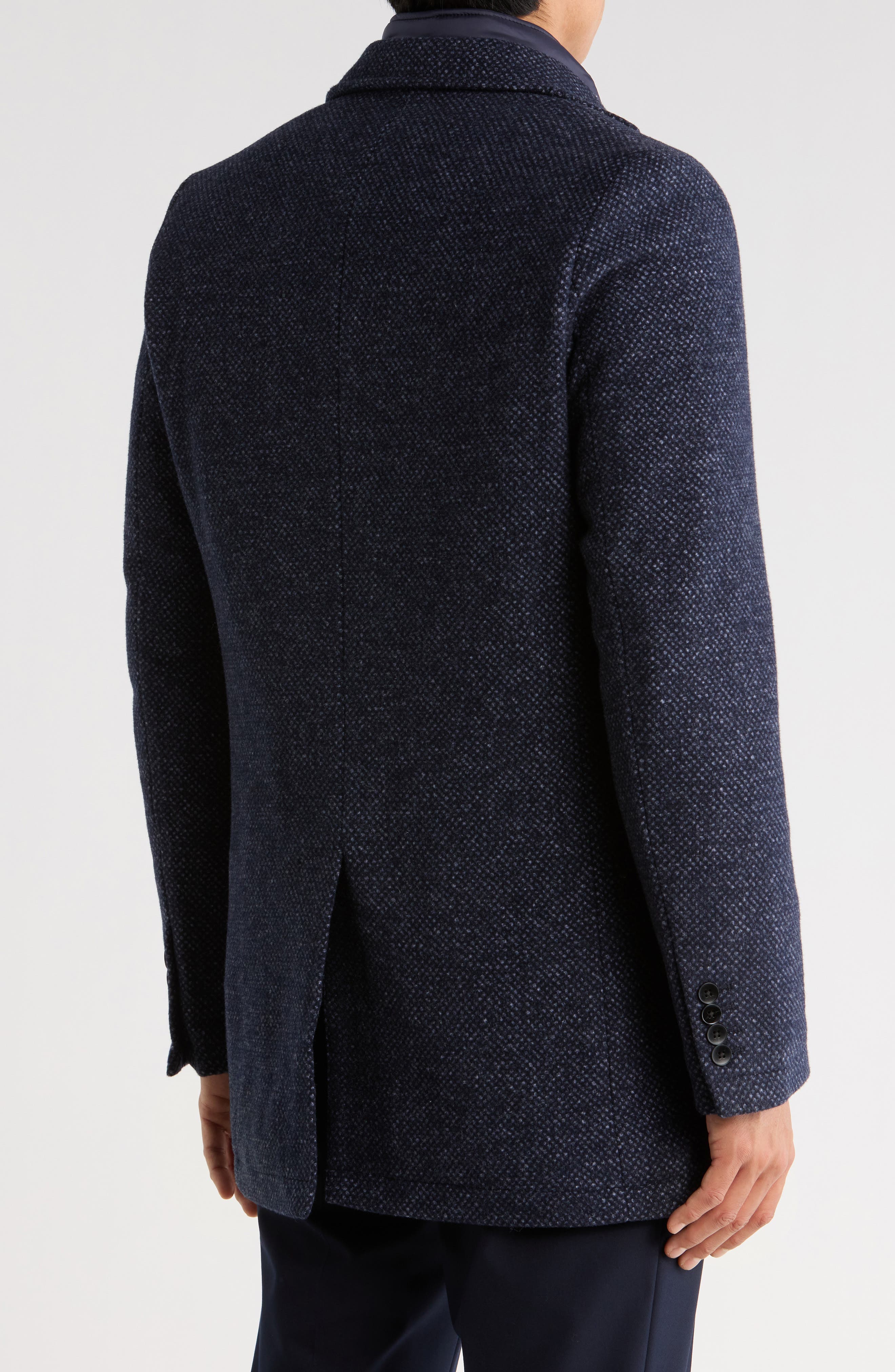 SOUL OF LONDON Melton Coat with Removable Bib | Nordstromrack