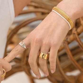 Monica Vinader Heirloom Woven Fine Chain Bracelet in Silver