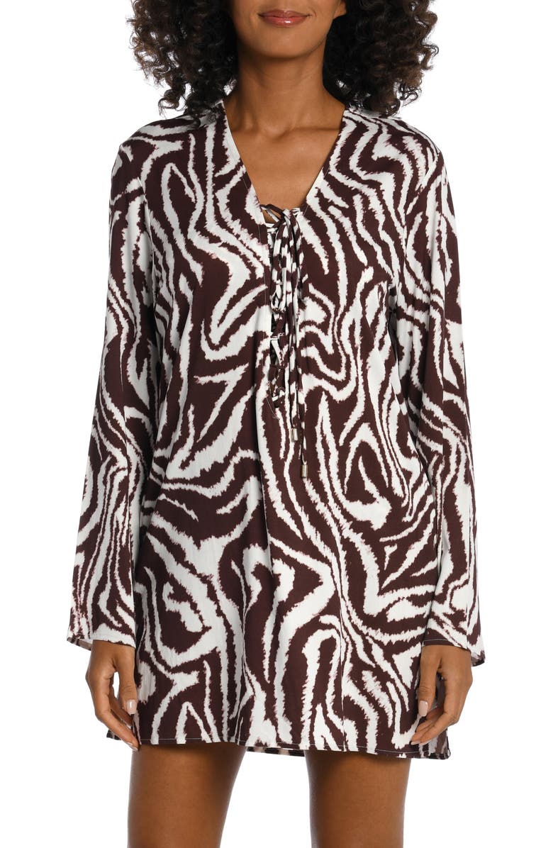 La Blanca Fierce Lace-Up Tunic | Nordstromrack