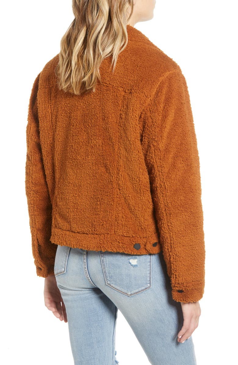 BLANKNYC Cozy Teddy Faux Shearling Trucker Jacket | Nordstromrack