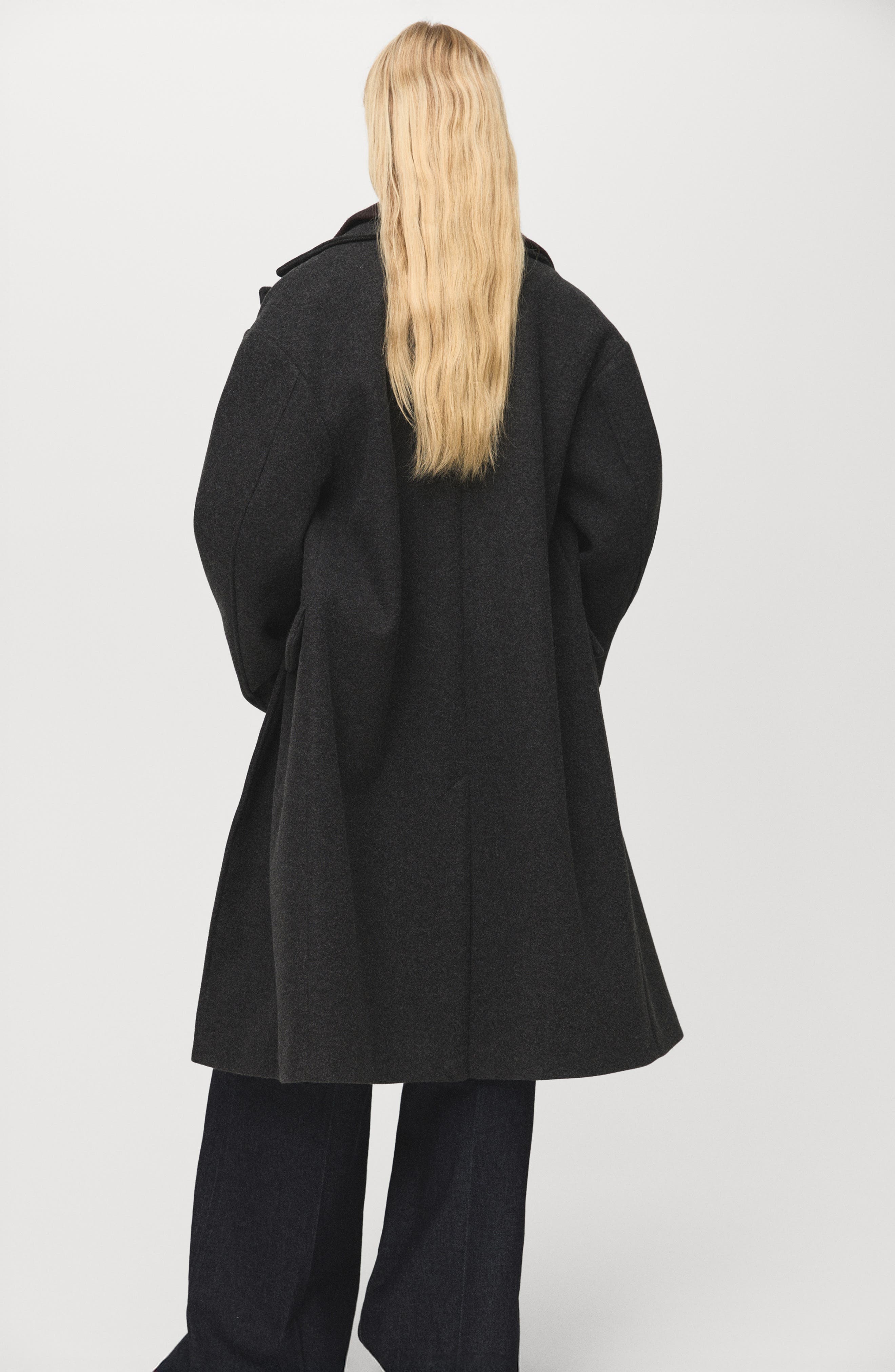 MANGO Double Breasted Coat | Nordstrom