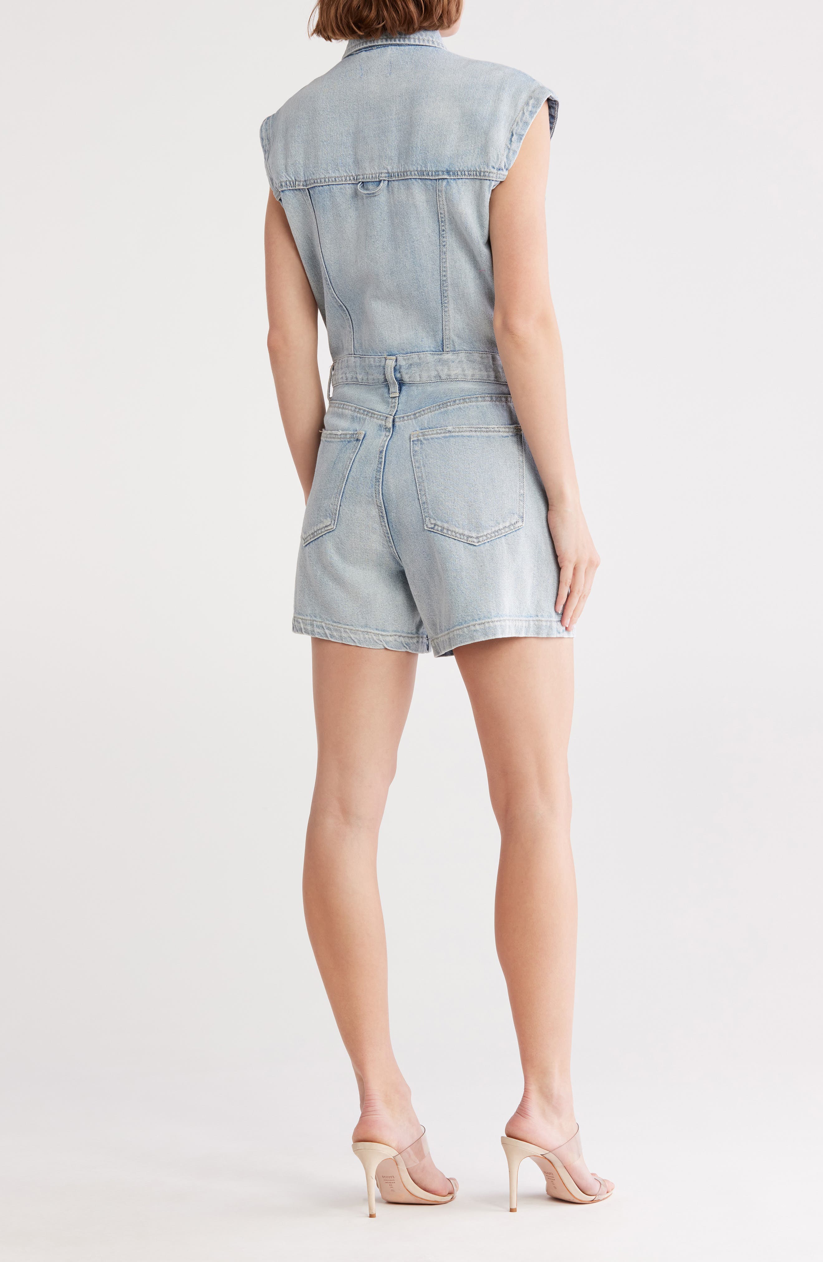 Pistola Lennox Cap Sleeve Denim Romper | Nordstromrack
