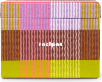 Kate Spade New York rainbow plaid recipe box | Nordstromrack