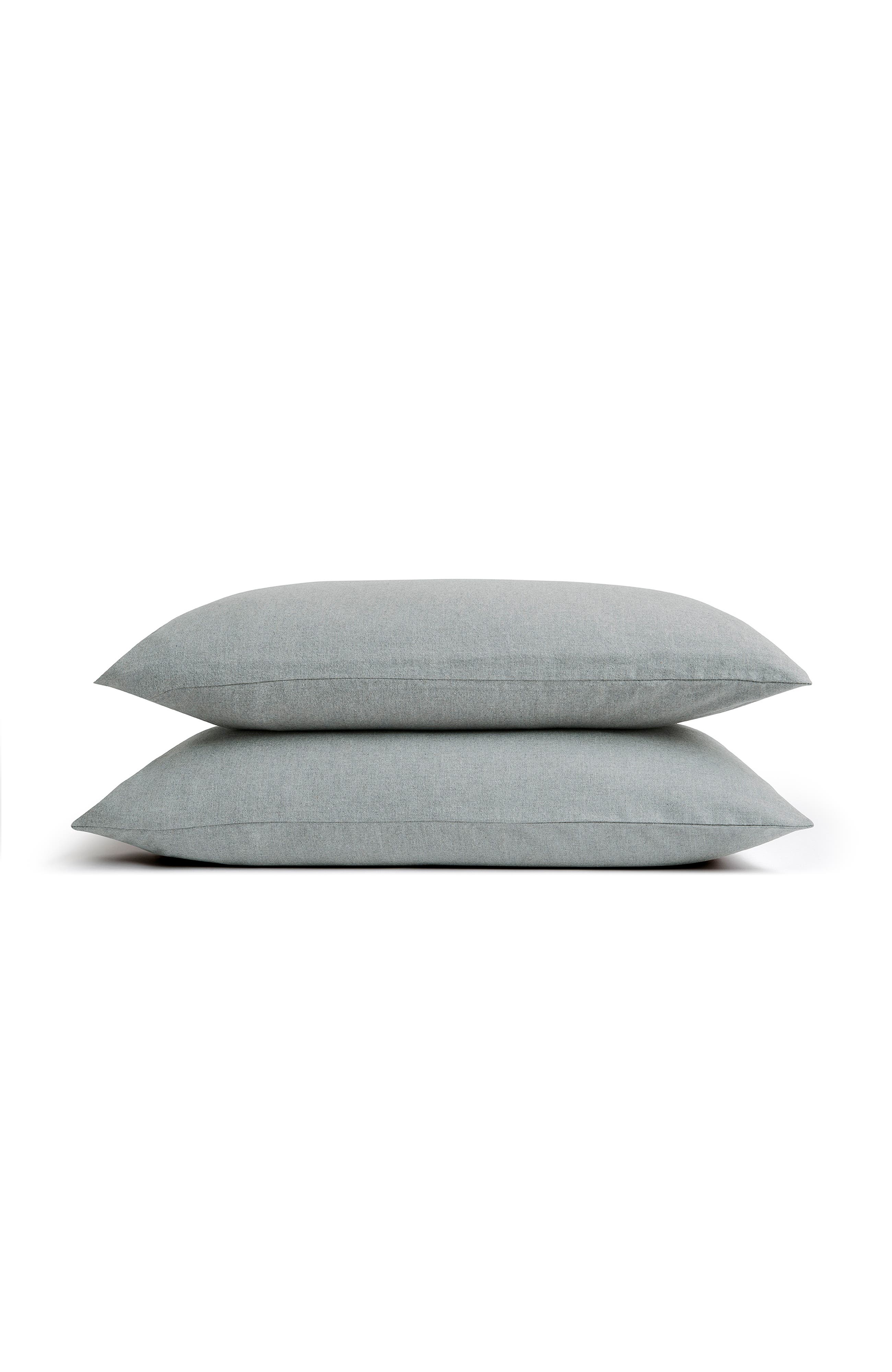 CHRISTY Flannel Marl Brushed Cotton Pillow Sham Pairs | Nordstrom