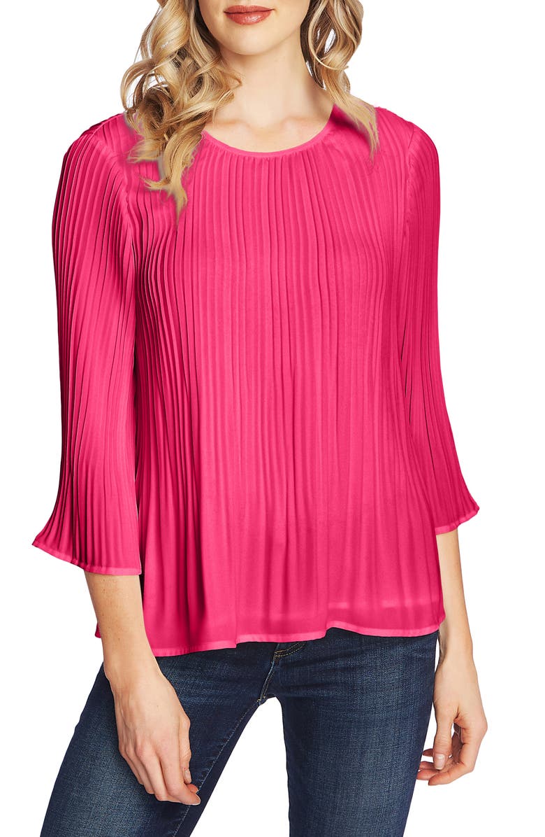 CeCe Pleated Swing Top | Nordstromrack